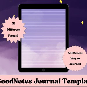 Goodnotes Journal Template, Daily Journal, Digital Notebook, Goodnotes ...