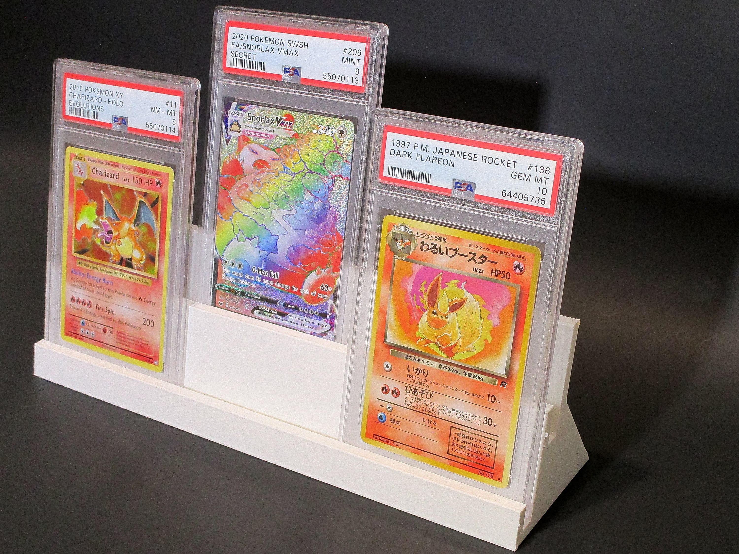 3D Printed Trading Card Display Stand | Graded Trading Card Stand - Etsy
