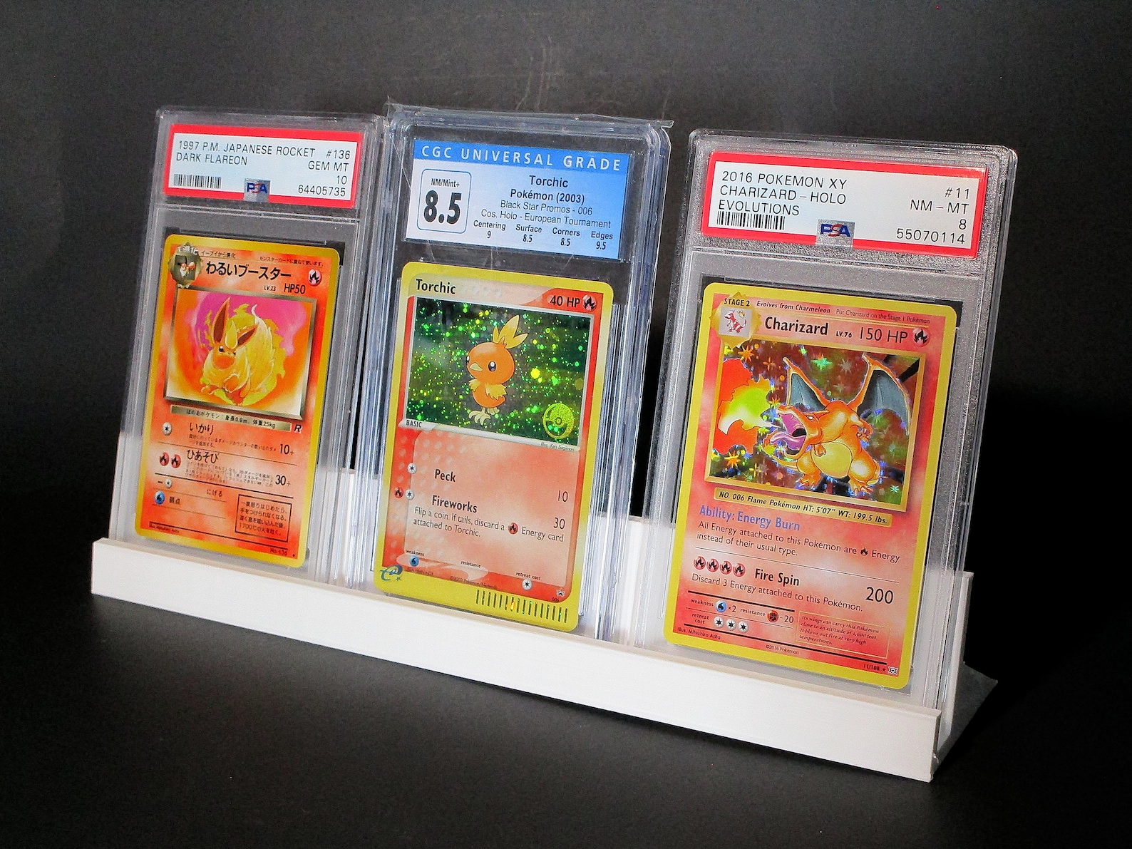 3D Printed Trading Card Display Stand | Graded Trading Card Stand - Etsy