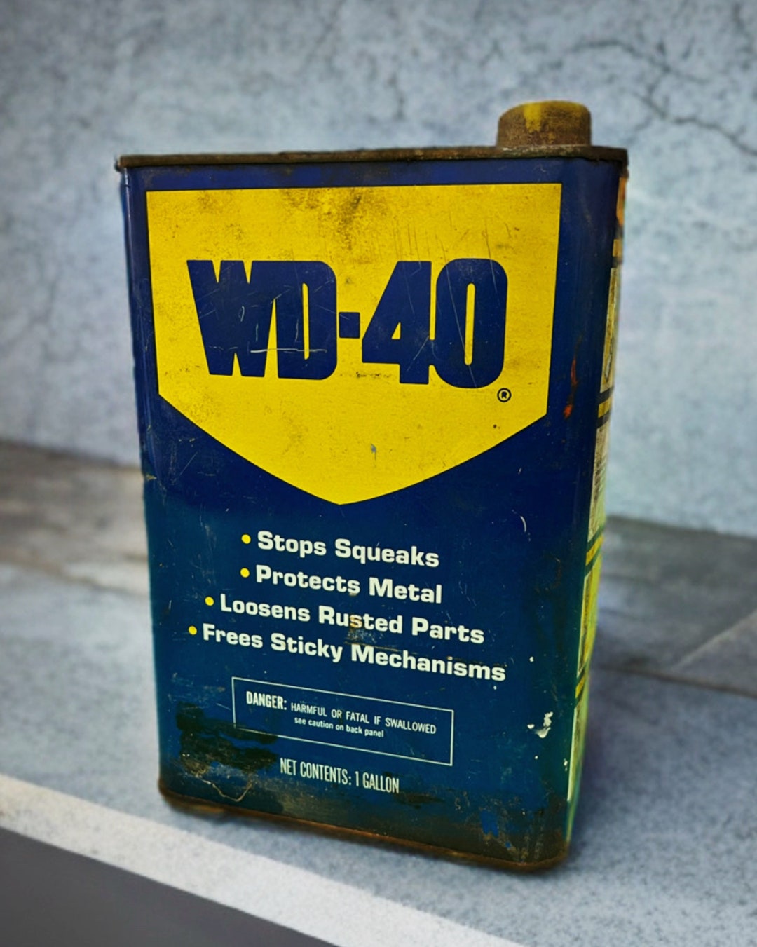 Vintage WD-40 Oil 1 Gallon Antique Collectible Metal Can empty - Etsy