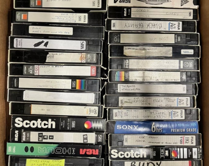 20 Pre-recorded VHS Tapes for Crafts and Decoration (movies, TV Shows ...
