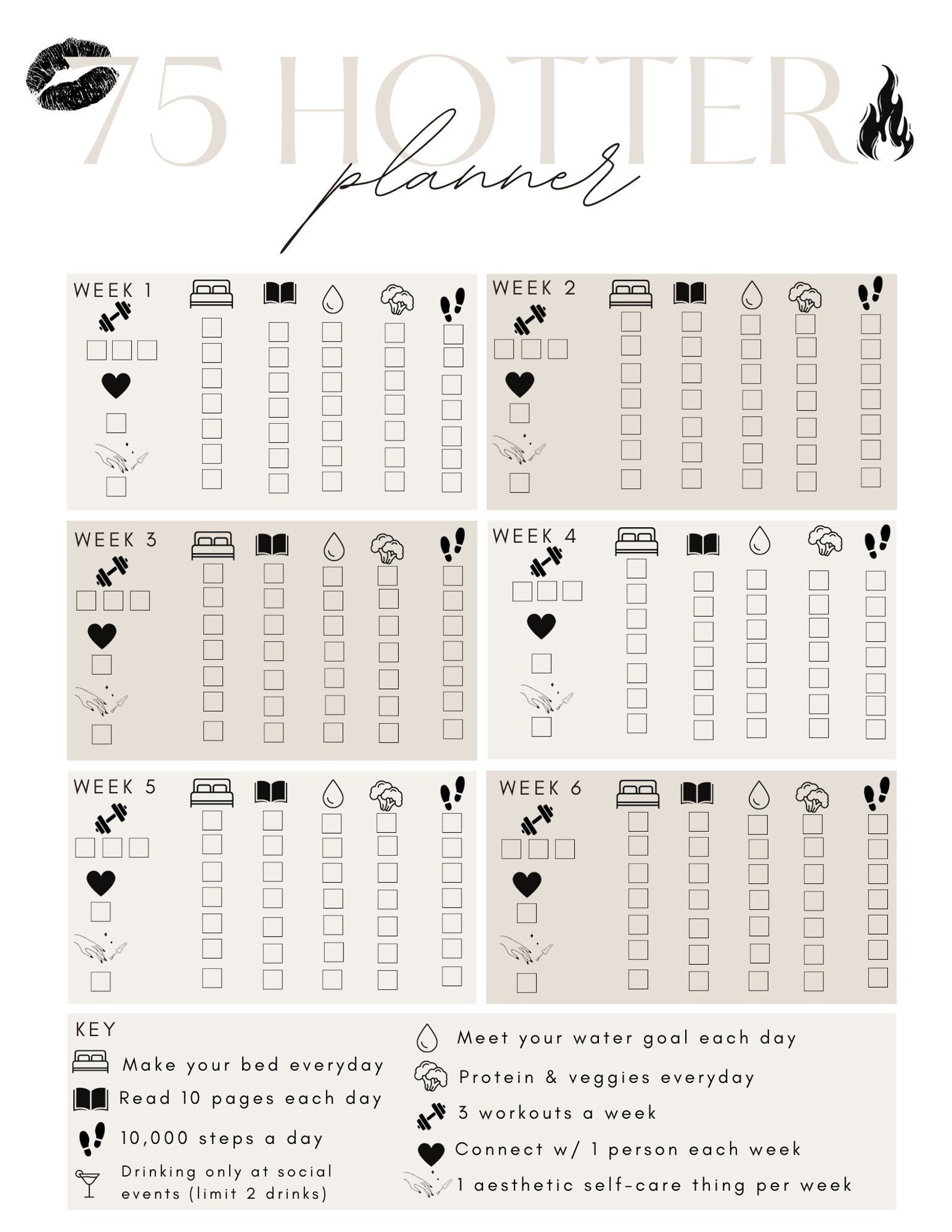 75 Hotter Chart - Etsy