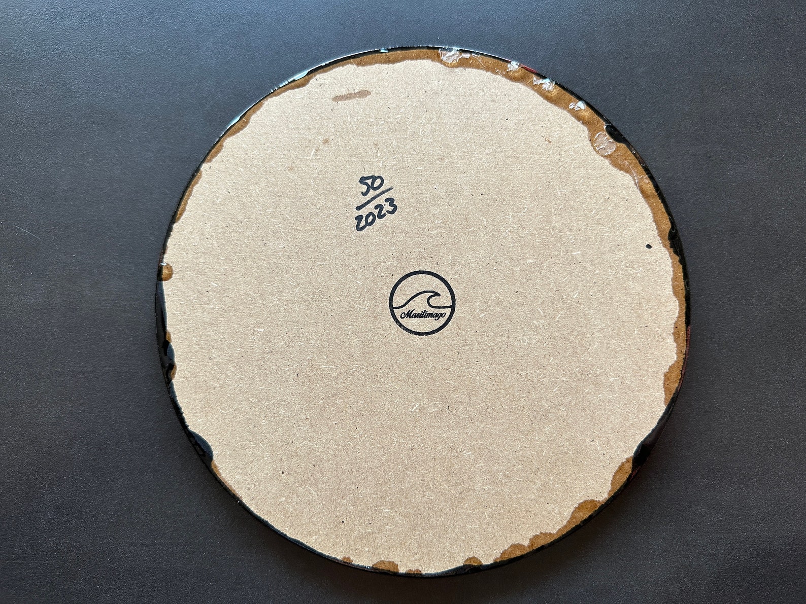 Acrylic Painting on MDF Disc - Pouring Technique, Resin Finish ...