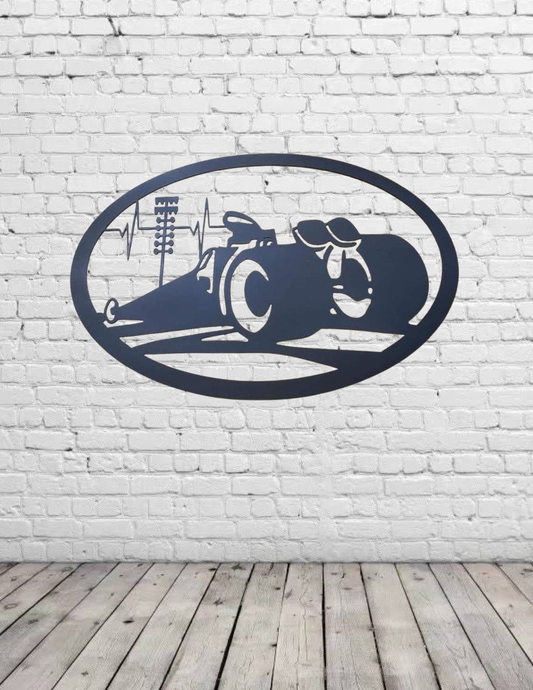 Dragster Metal Sign - Etsy