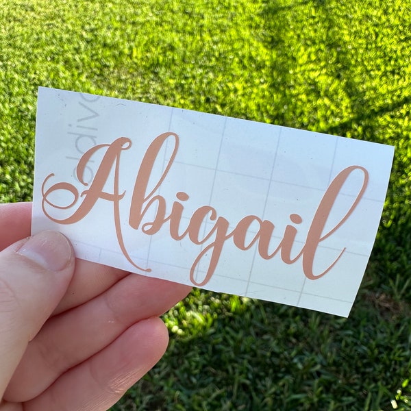 Custom Name Decal - Etsy