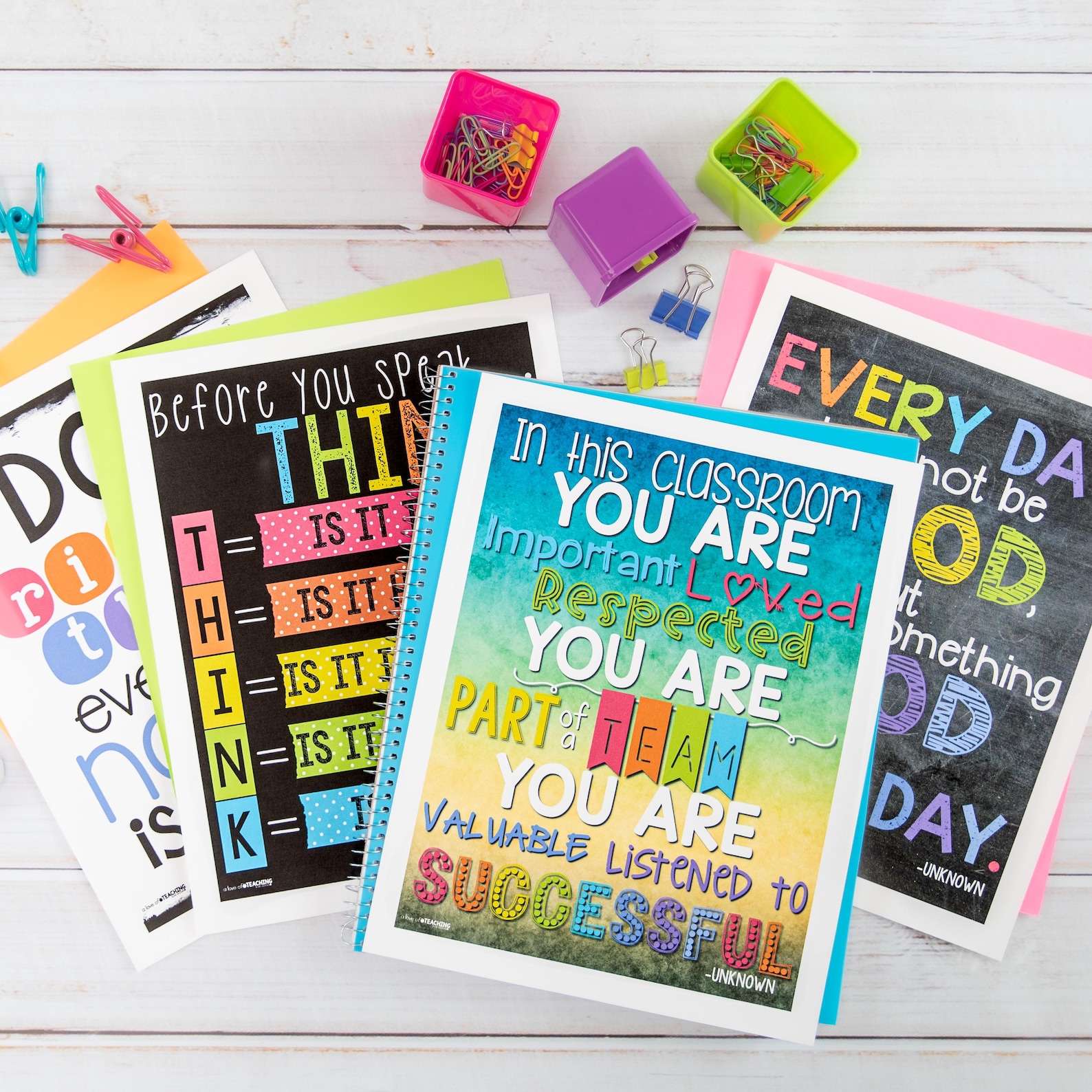 Motivational Growth Mindset Posters for Classroom Teachers, Inspiring ...