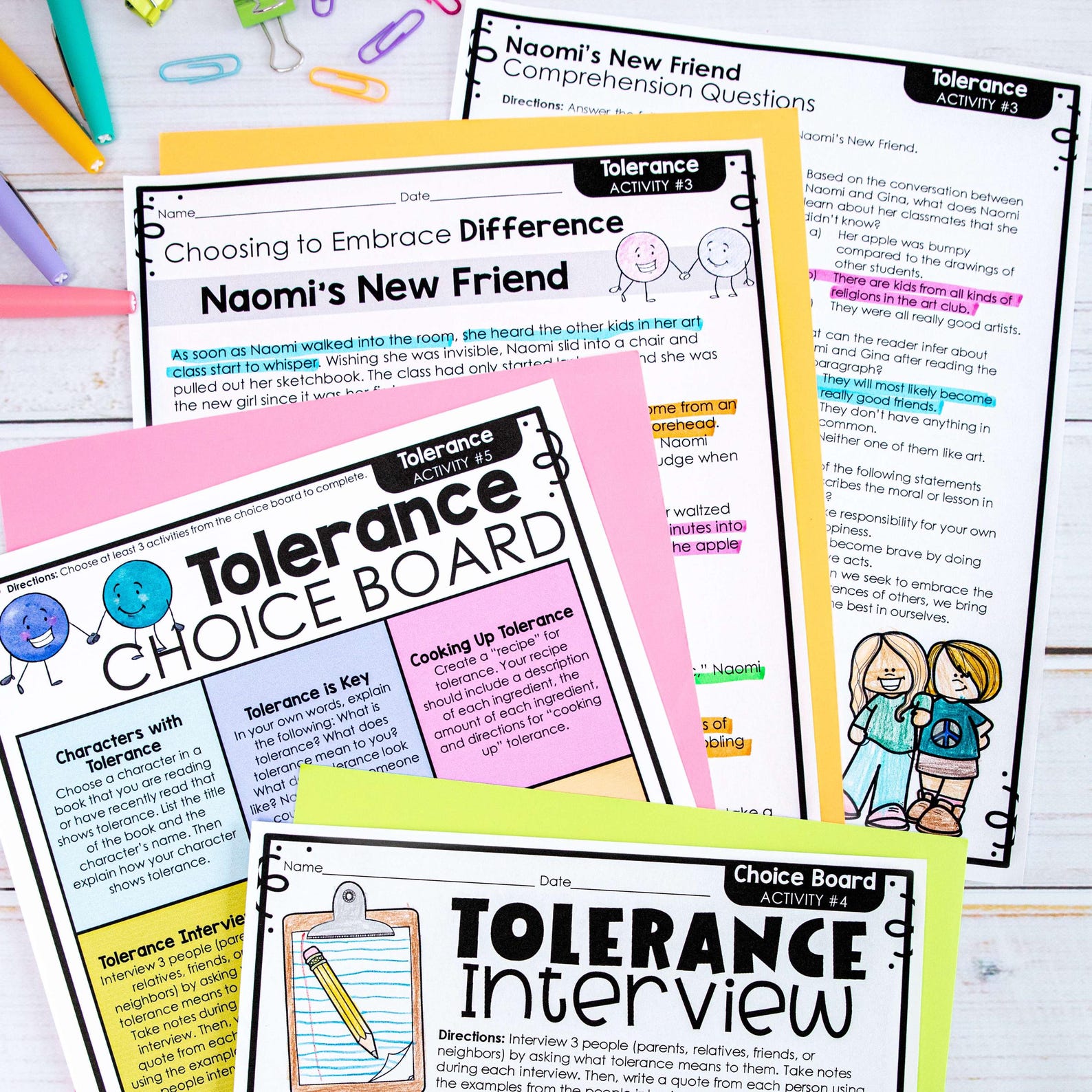 Character Education Social Emotional Learning Activities for Classroom ...