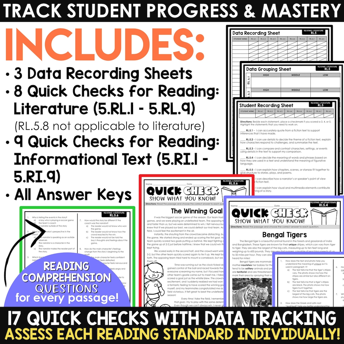 5th Grade Reading Comprehension Passages & Questions, 5th Grade Reading ...