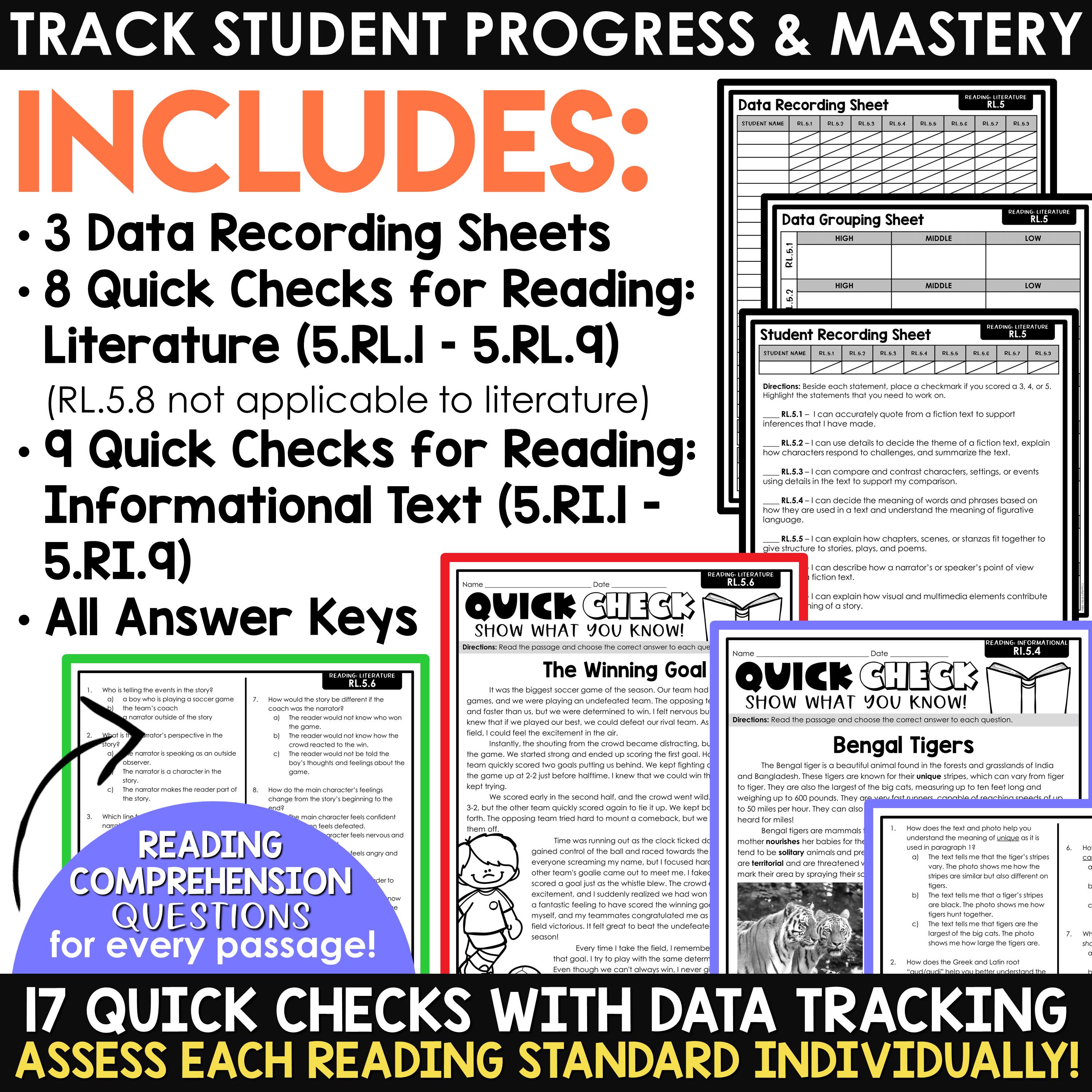 5th Grade Reading Comprehension Passages & Questions, 5th Grade Reading ...