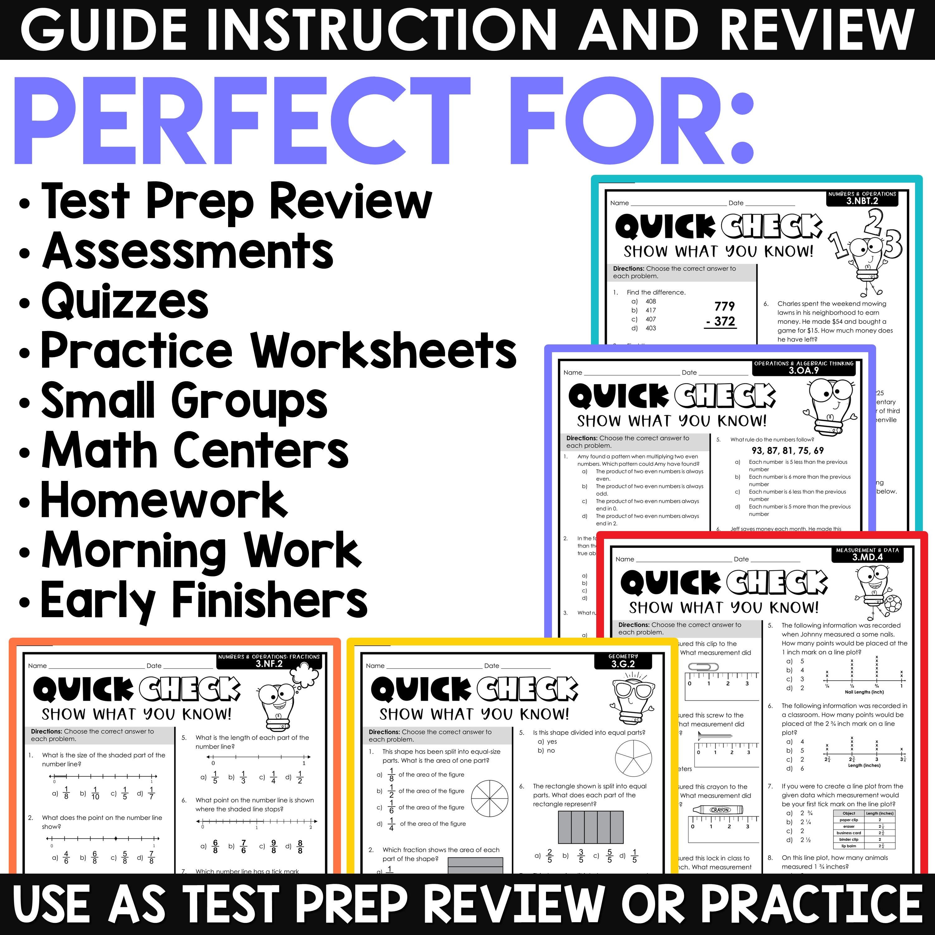 3rd Grade Math Worksheet, 3rd Grade Math Printable, Third Grade Math ...