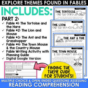 Aesop's Fables Curriculum, Teaching Theme With Aesop's Fables ...