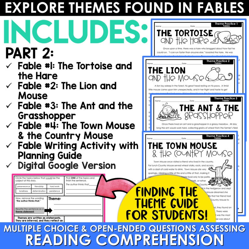 Aesop's Fables Curriculum, Teaching Theme With Aesop's Fables ...