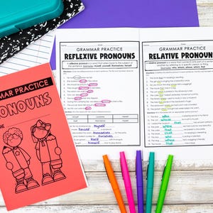 Parts of Speech Posters for Classroom Elementary, Grammar Worksheets ...