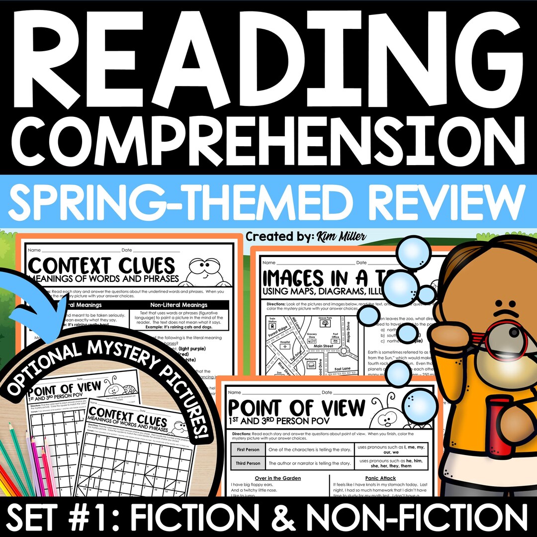 Hojas de trabajo imprimibles de pasajes de comprensión lectora de ...