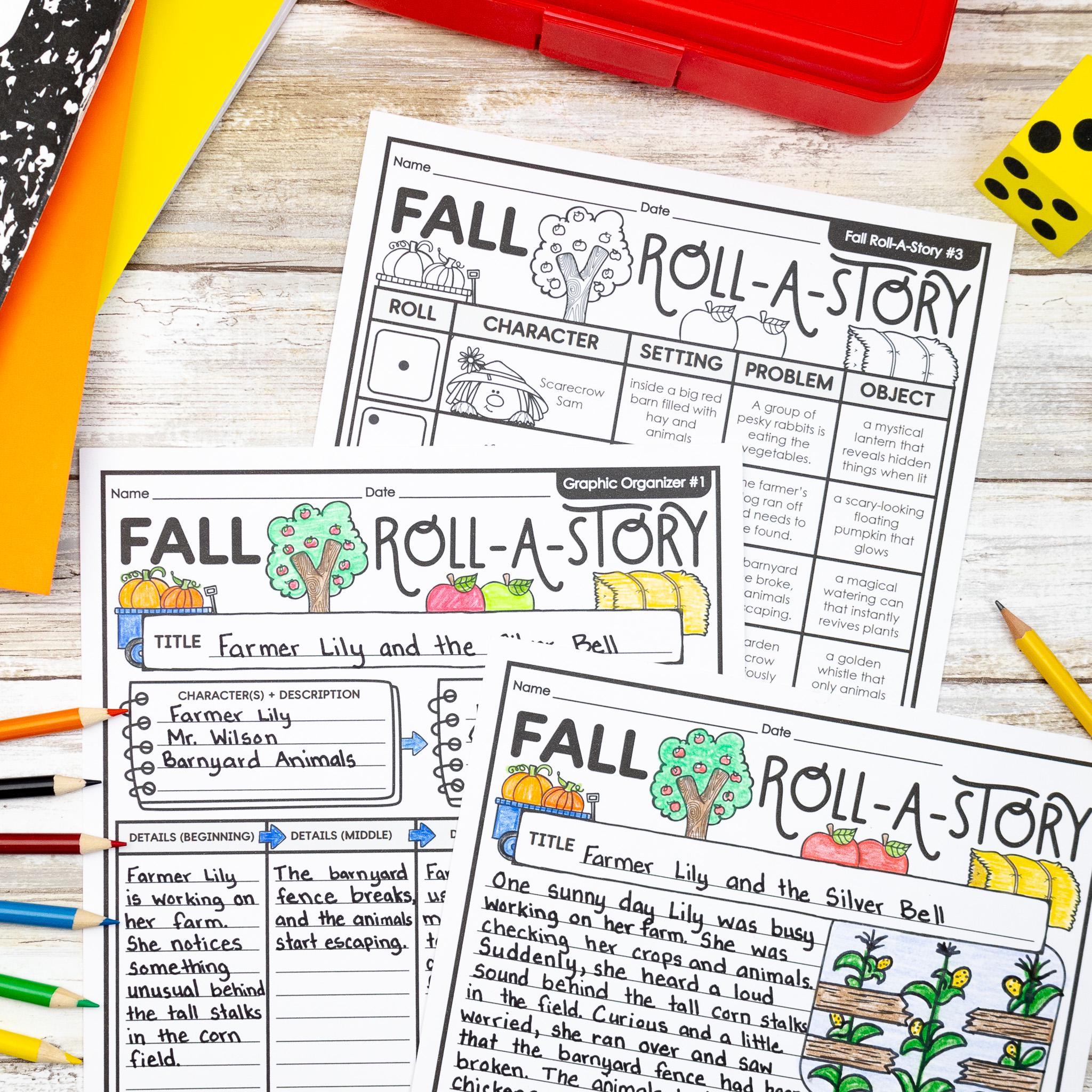 Writing Prompts for Kids Creative Writing Prompts Worksheets Roll and ...
