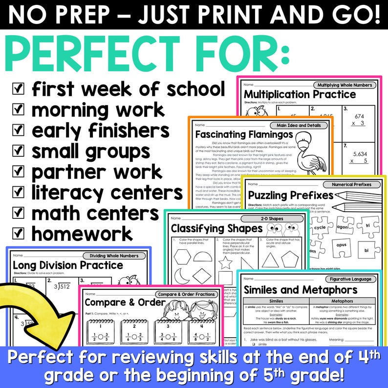 Back to School Activities for Teachers 5th Grade | First Week of School ...