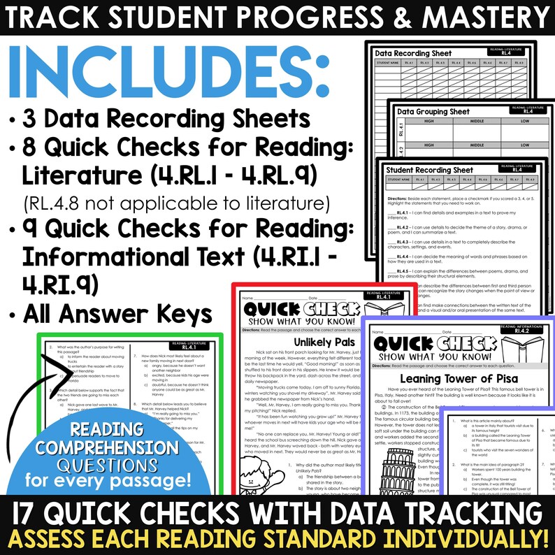 4th Grade Reading Comprehension Passages & Questions, 4th Grade Reading ...