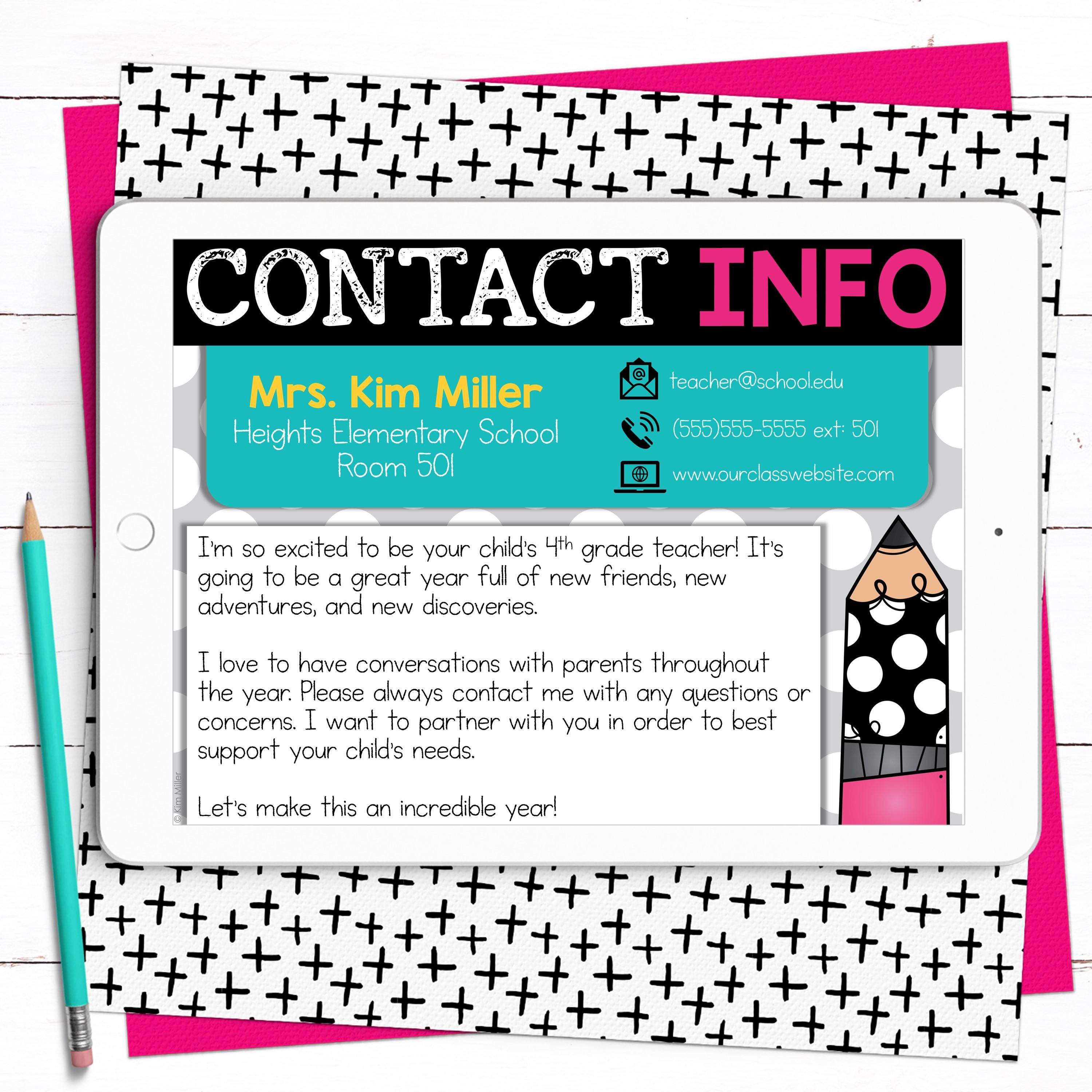 Back to School Slides Templates EDITABLE | Meet the Teacher Slideshow ...