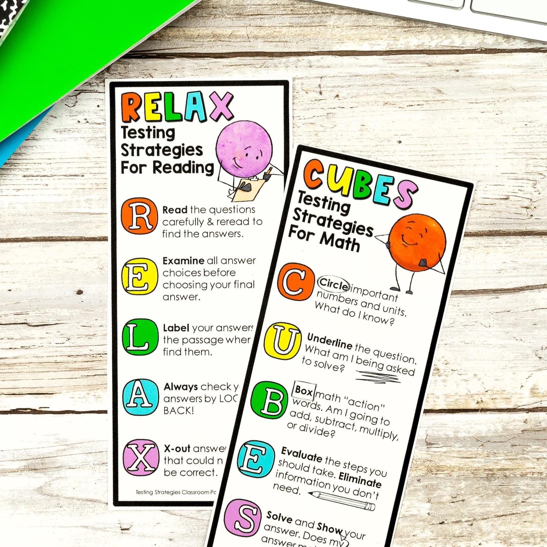 Test Taking Strategies Posters Printable | Motivational Testing ...