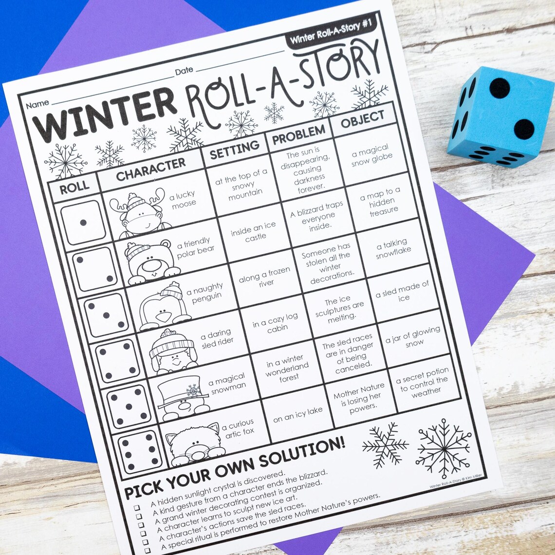 Winter Writing Prompts for Kids Creative Writing Prompts Worksheets ...