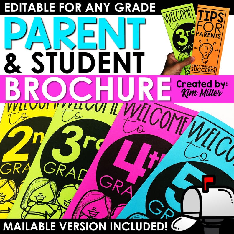 Welcome Back to School EDITABLE Letter Brochure Meet the Teacher ...