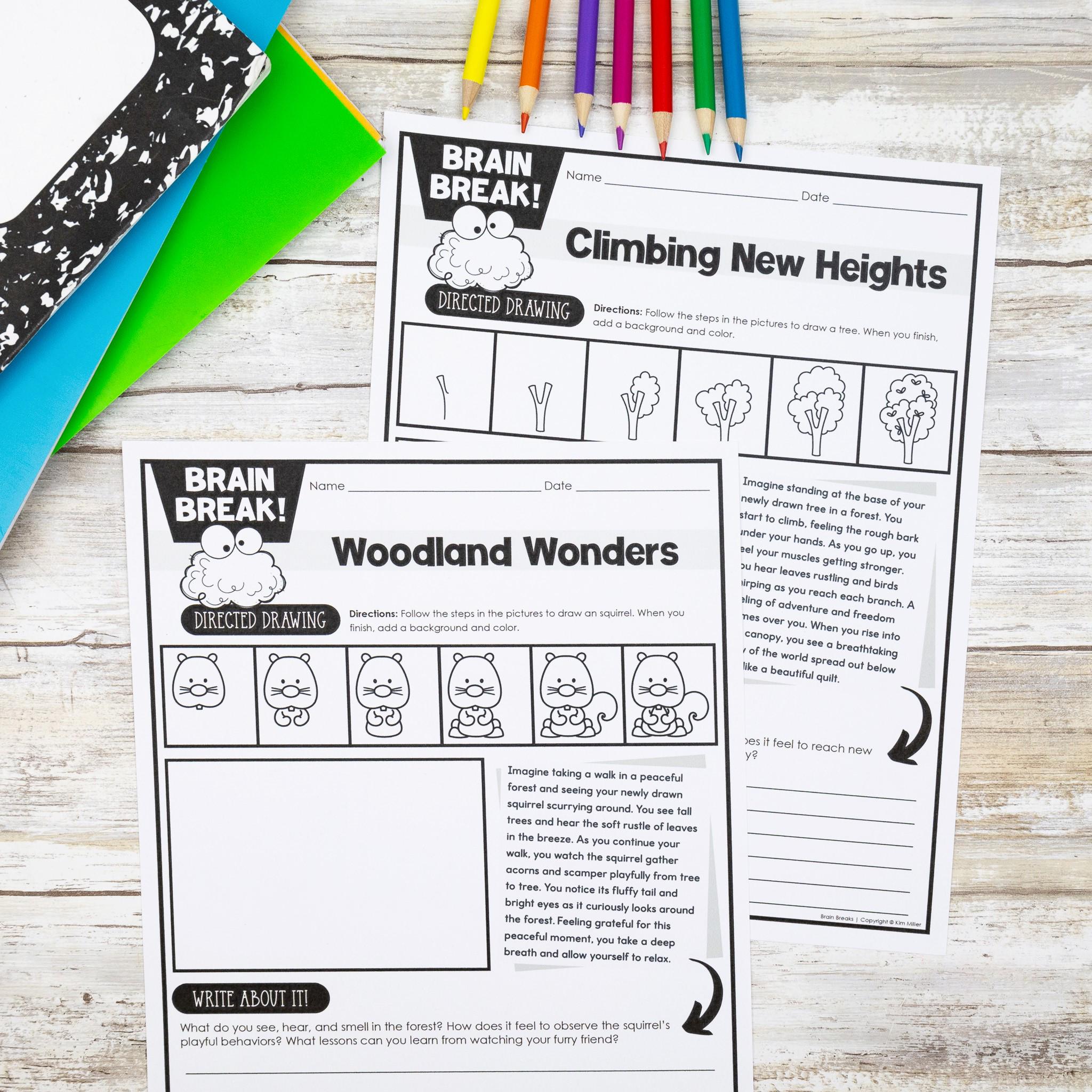Mindfulness Activities for Kids | Directed Drawing | Brain Breaks ...