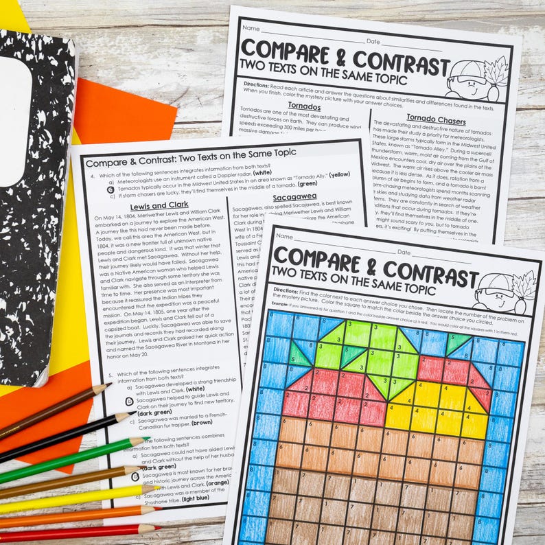 Fall Autumn Reading Comprehension Passages Worksheets Printables 4th ...