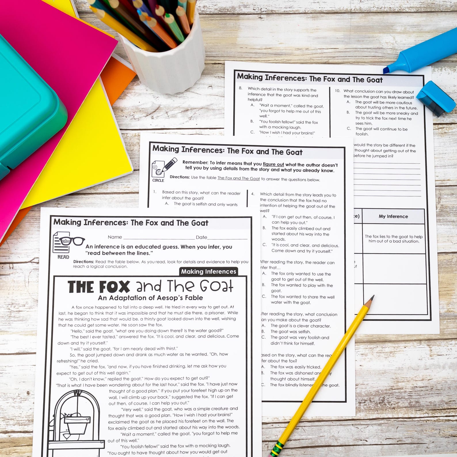 Making Inferences Drawing Conclusions Printable Worksheets, Inference ...