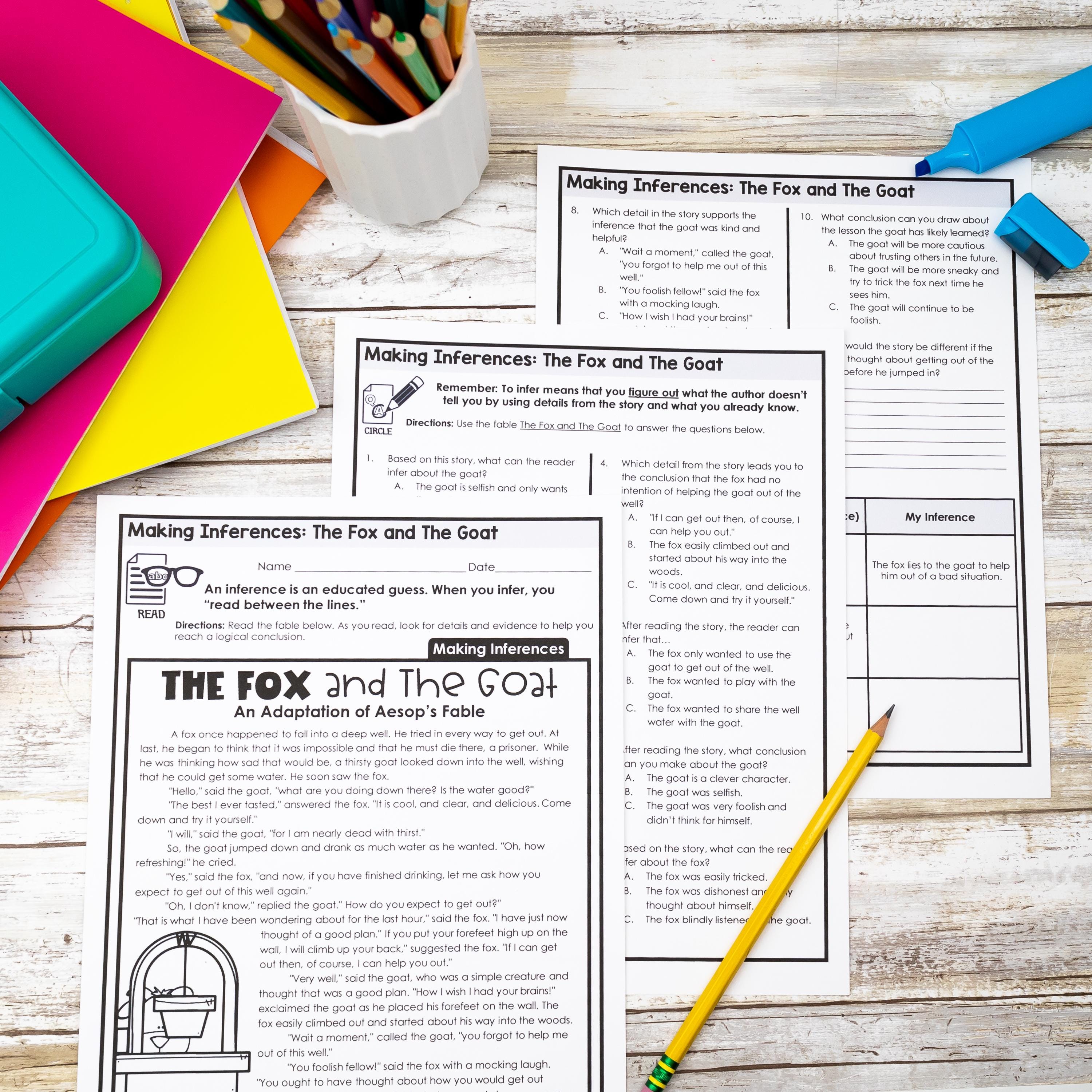 Making Inferences Drawing Conclusions Printable Worksheets, Inference ...