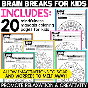 Mindfulness Coloring Pages Activities for Kids | Coloring Pages for ...