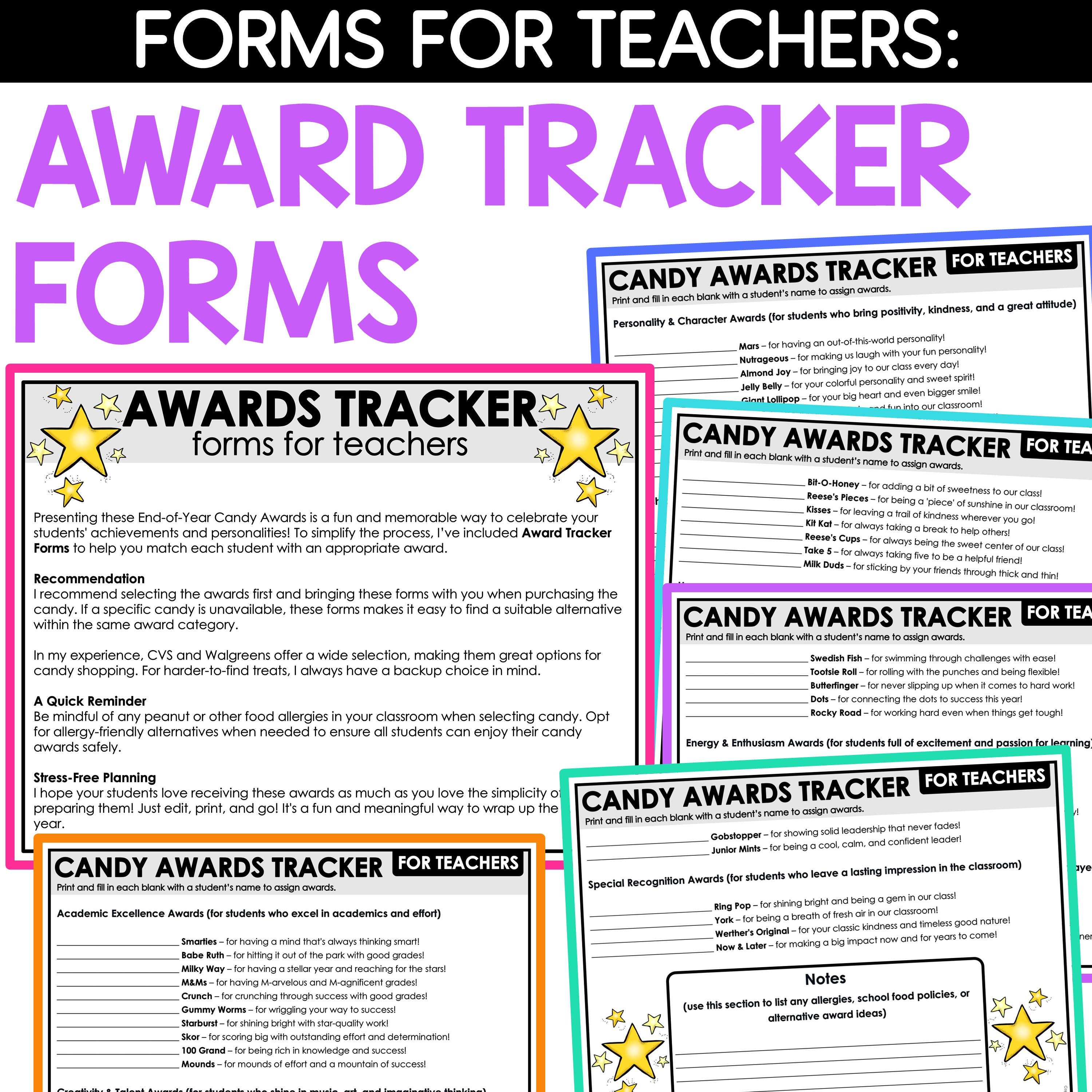End of Year Student Awards Bundle | Editable Certificates for Classroom ...