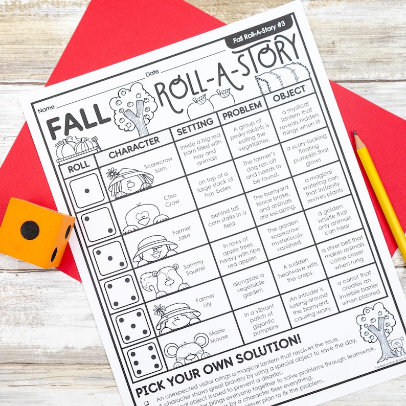 Fall Writing Prompts for Kids Creative Writing Prompts Worksheets ...