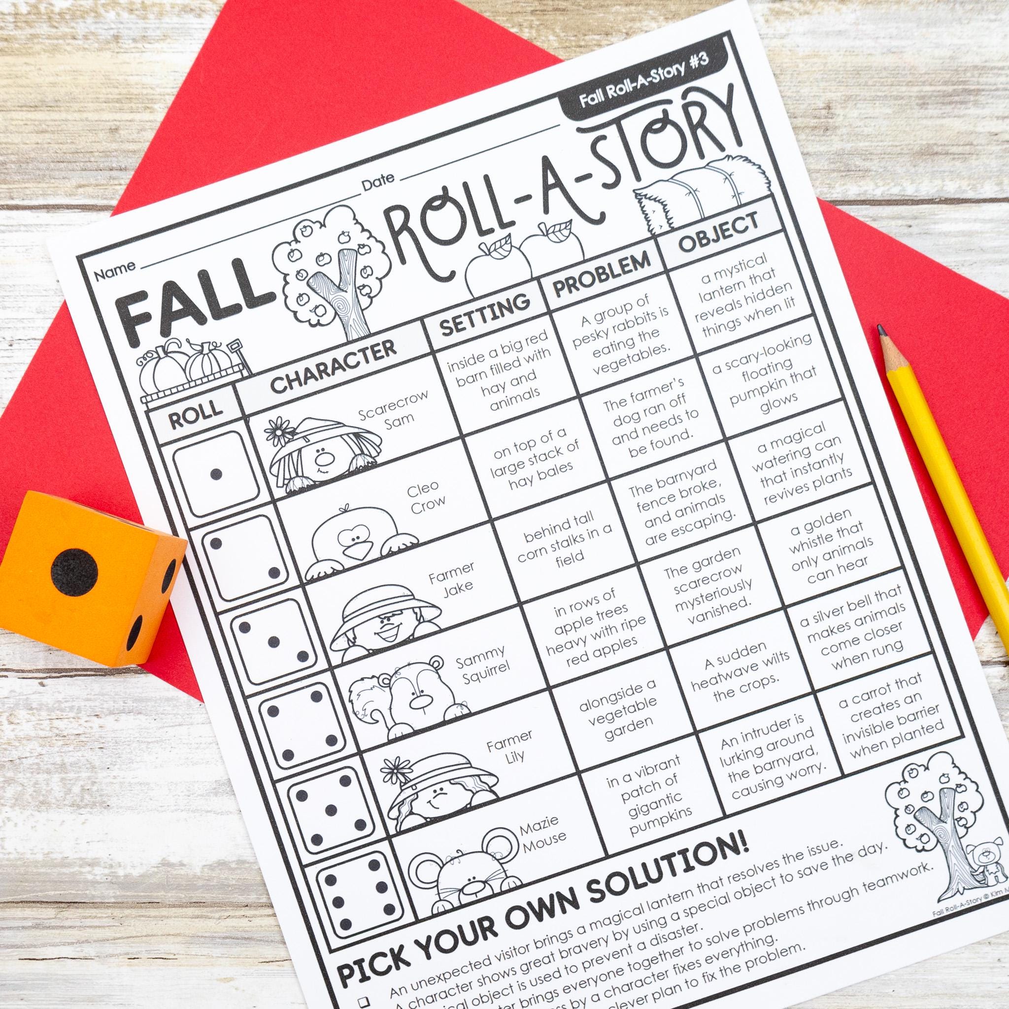 Fall Writing Prompts for Kids Creative Writing Prompts Worksheets ...
