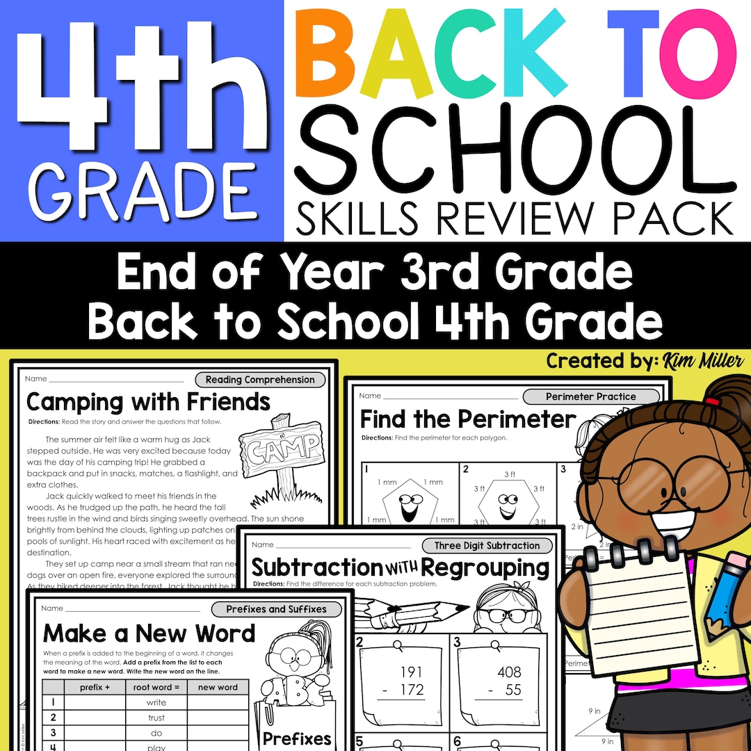 Back to School Activities for Teachers 4th Grade | First Week of School ...