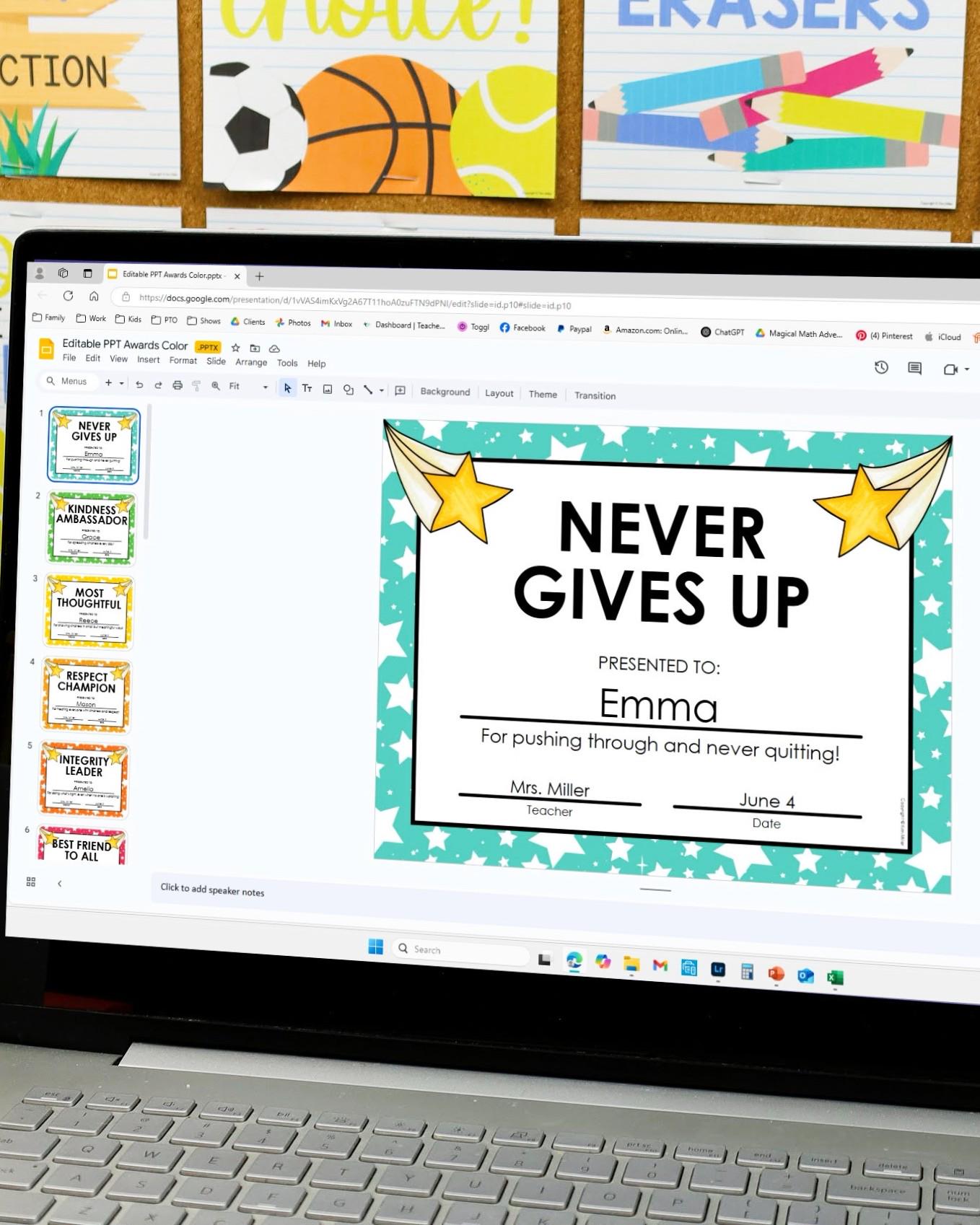 End of Year Student Awards Bundle | Editable Certificates for Classroom ...