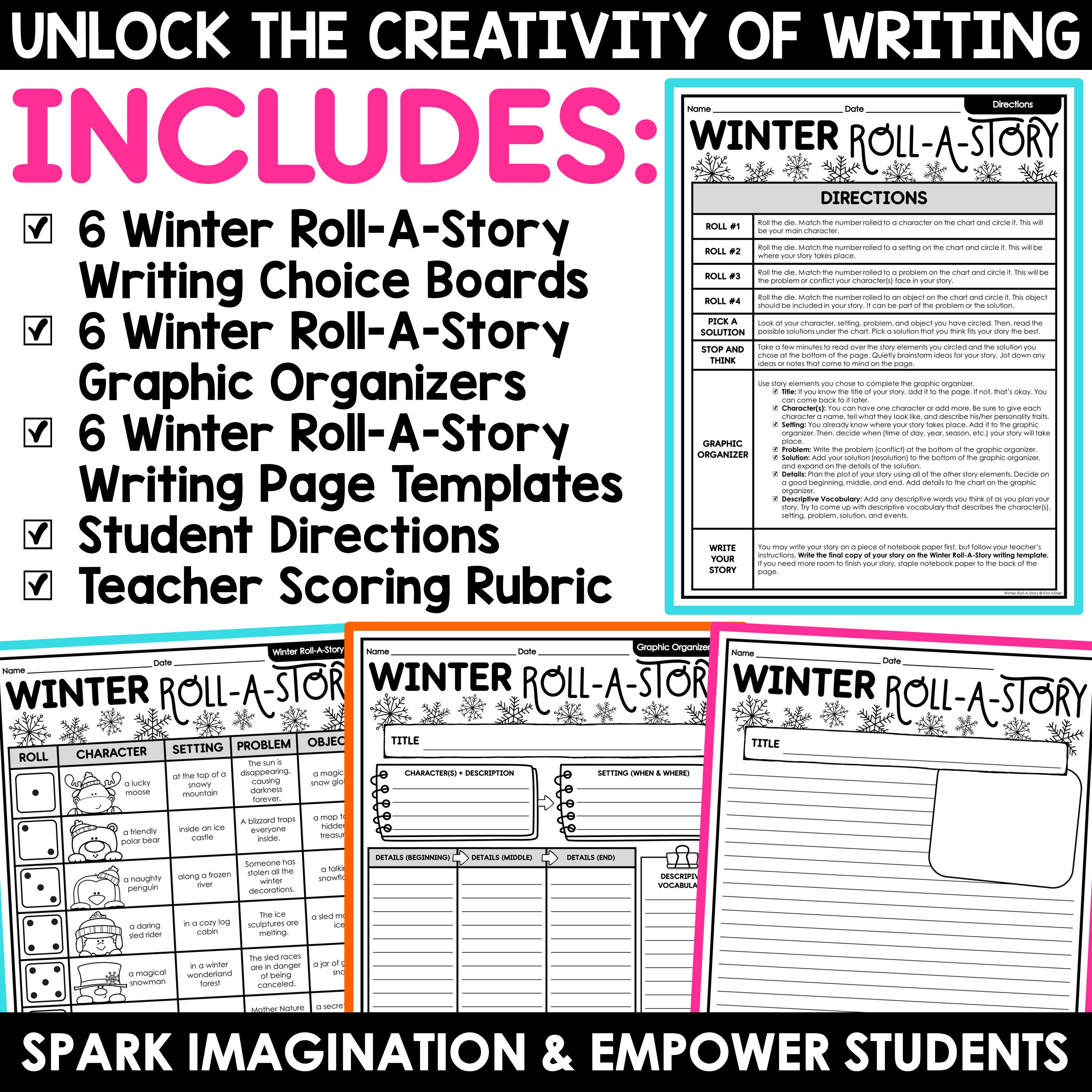 Winter Writing Prompts for Kids Creative Writing Prompts Worksheets ...