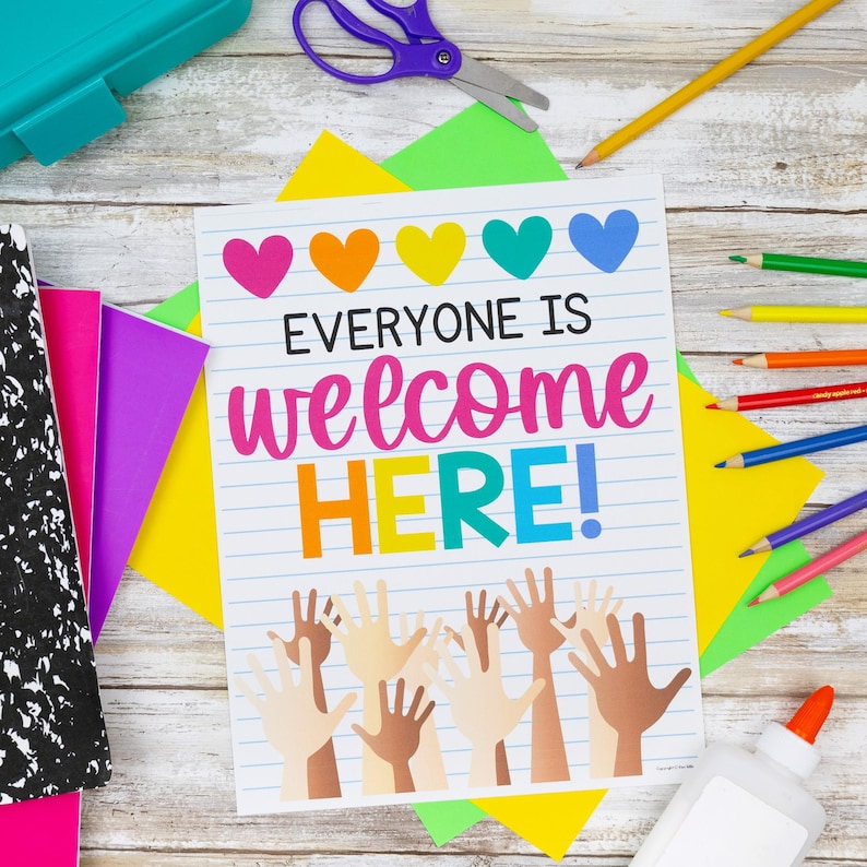 Motivational Posters for Classroom | Bright Decor Rainbow Classroom ...