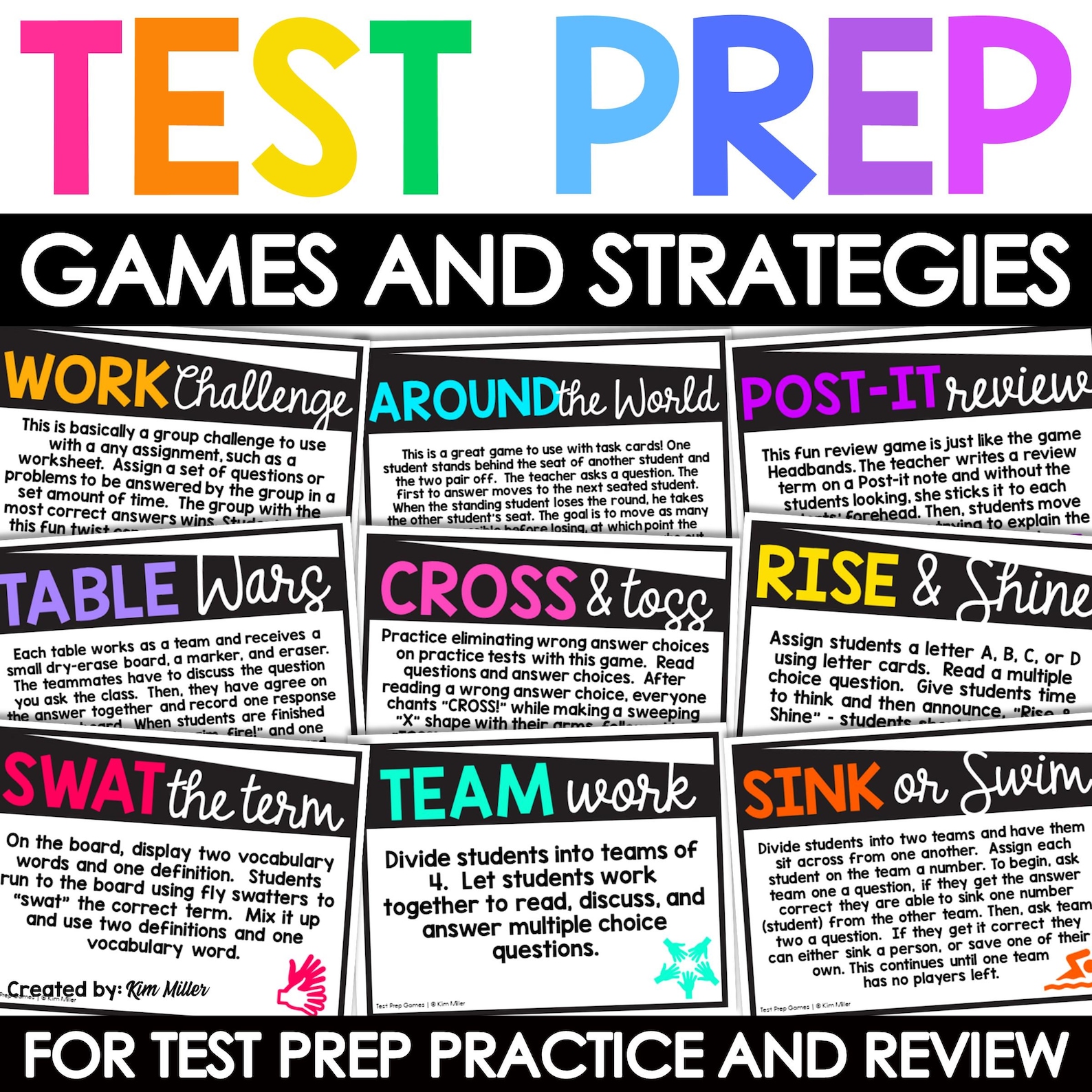 Test Taking Strategies & Motivational Games | Classroom Test Prep ...