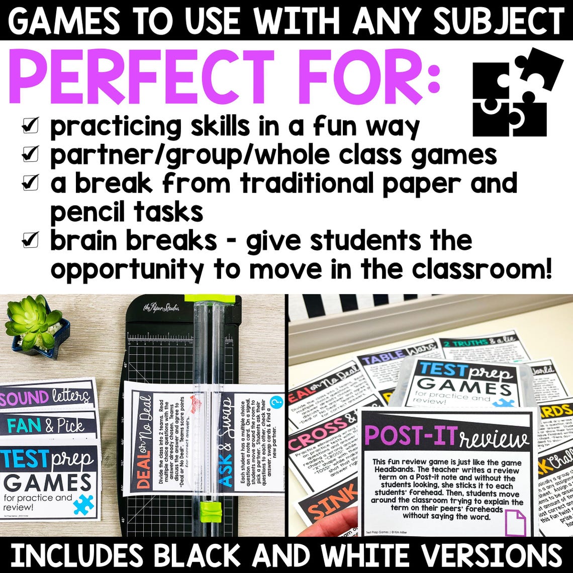 Test Taking Strategies & Motivational Games | Classroom Test Prep ...