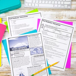 Nonfiction Text Features Worksheets, Informational Text, Reading ...