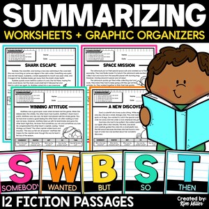 Summary Writing Practice Worksheets | Summarizing Posters Anchor Charts ...