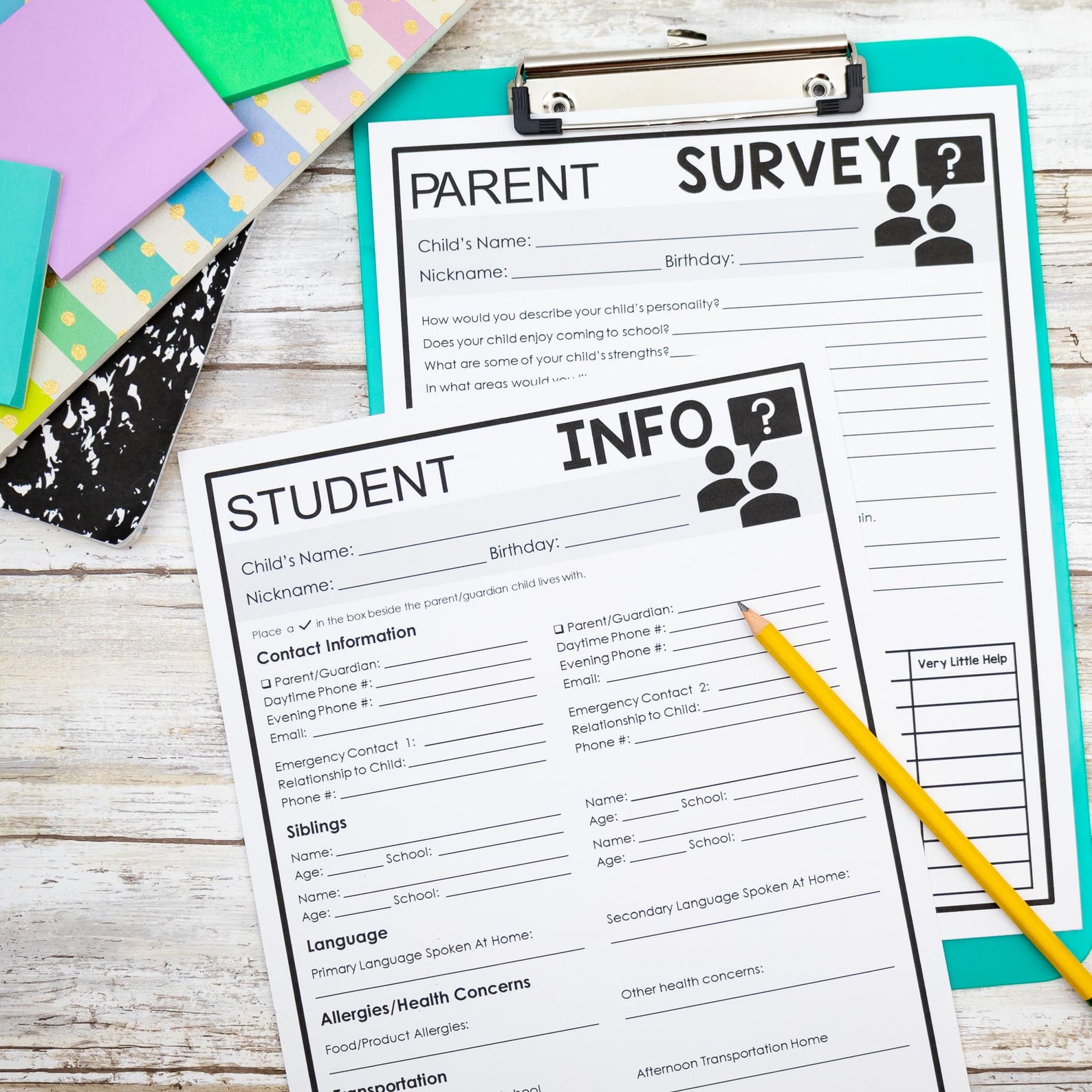 Welcome Back to School Letters and Forms Meet the Teacher Template ...