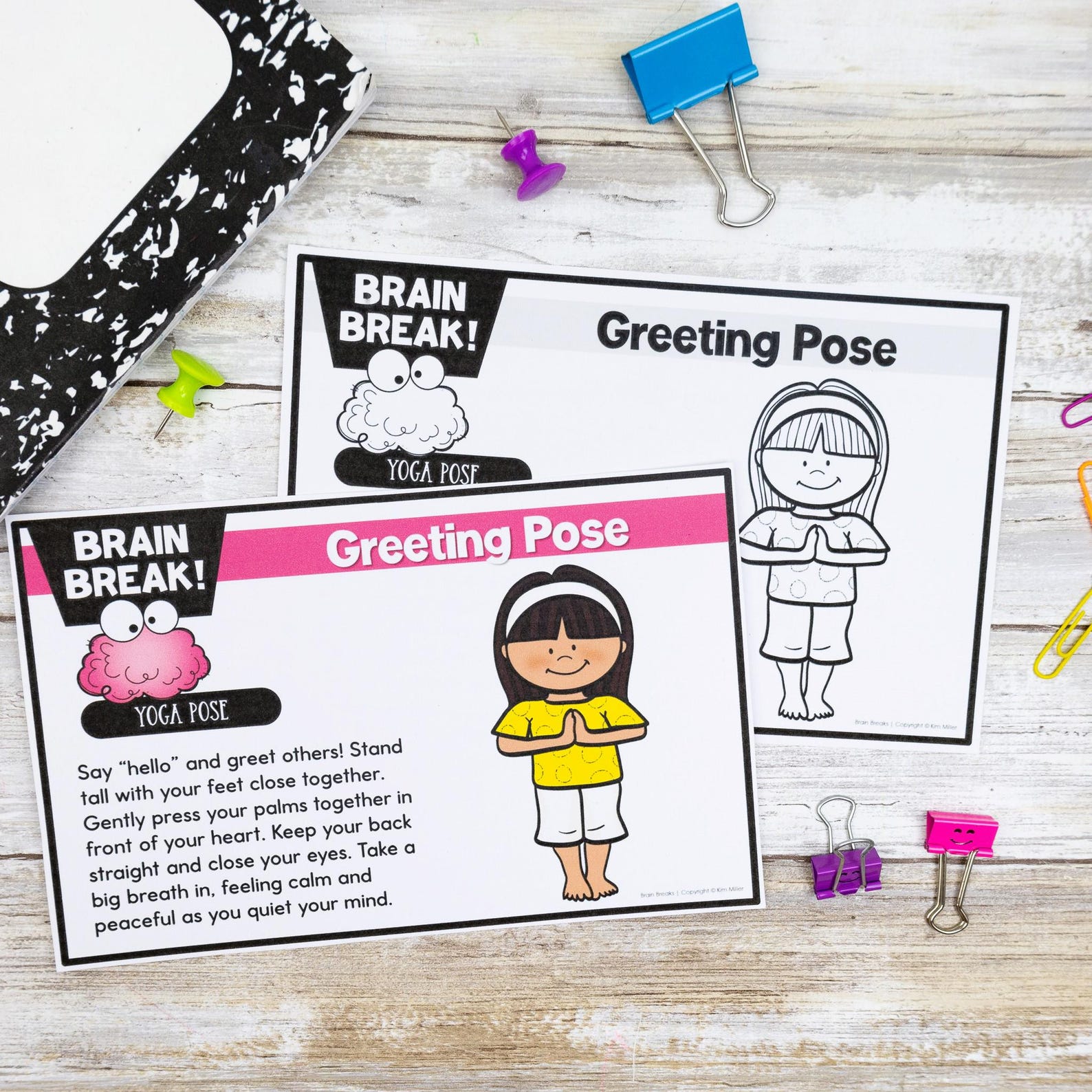 Mindfulness Activities for Kids | Kids Yoga Pose Cards | Brain Breaks ...