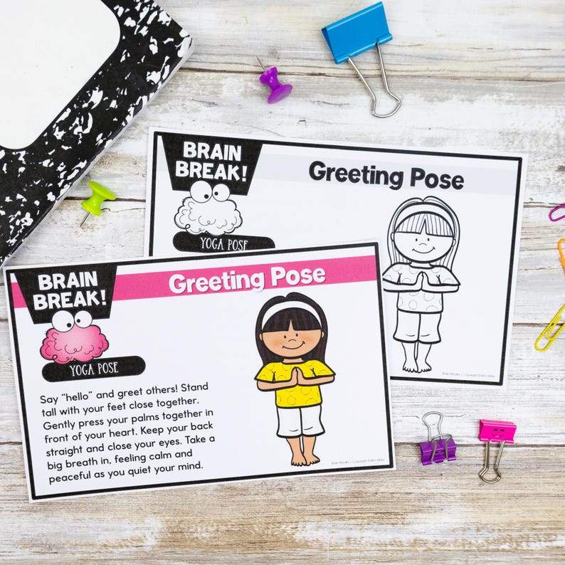 Mindfulness Activities for Kids | Kids Yoga Pose Cards | Brain Breaks ...