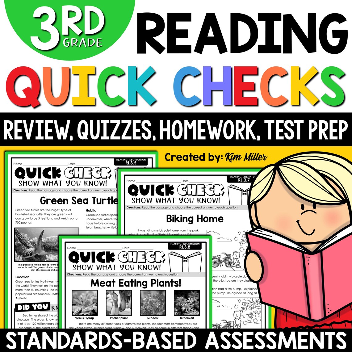 3rd Grade Reading Comprehension Passages & Questions, 3rd Grade Reading ...