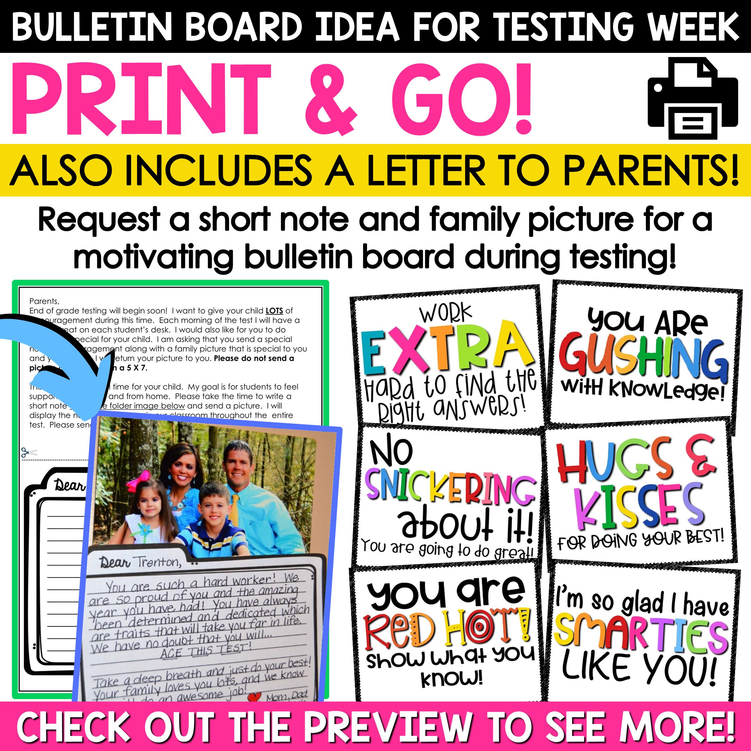 Testing Treat Tags for Teachers Motivational Candy Tags and ...