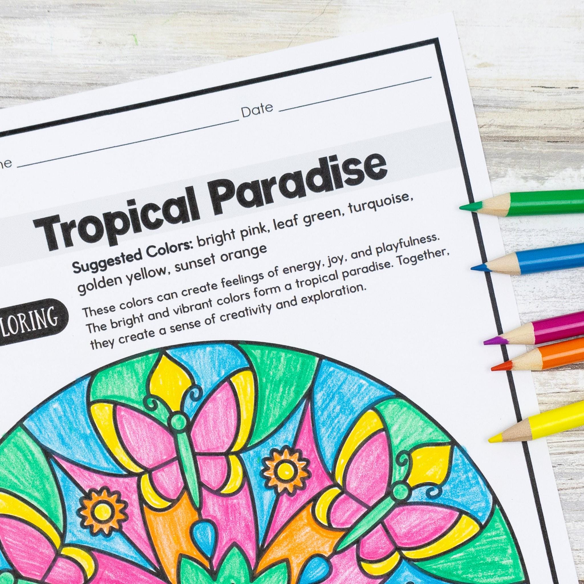 Mindfulness Coloring Pages Activities for Kids | Coloring Pages for ...