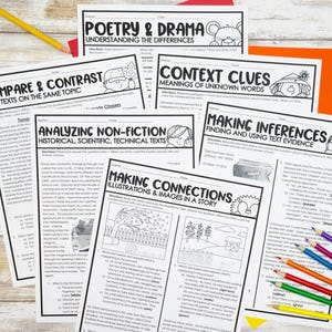 Fall Autumn Reading Comprehension Passages Worksheets Printables 4th ...