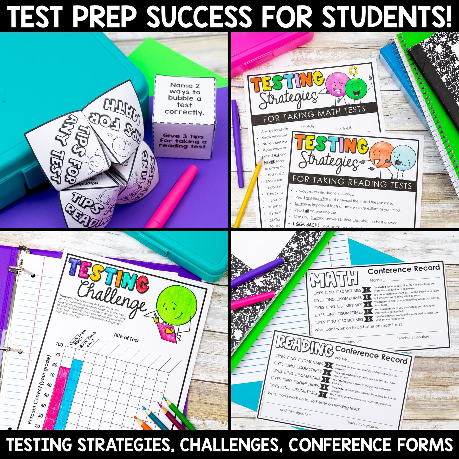 Test Taking Strategies & Motivational Games | Classroom Test Prep ...