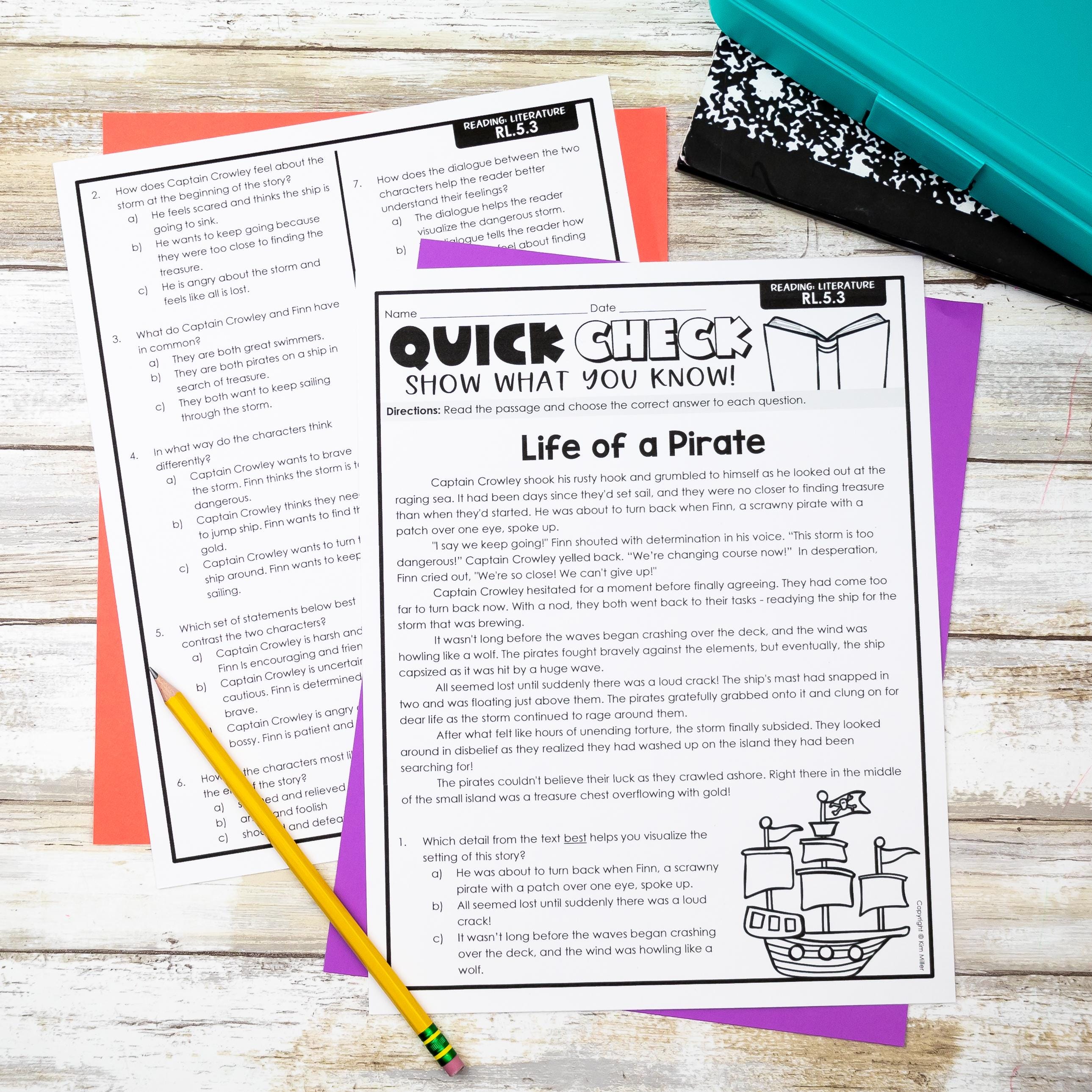 5th Grade Reading Comprehension Passages & Questions, 5th Grade Reading ...